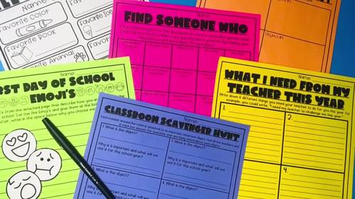 Back to School and First Week of School Activities by Edventures of a ...