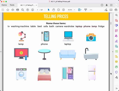 ESL Elementary Lesson: Learn How to 'Tell Prices' in English | TPT