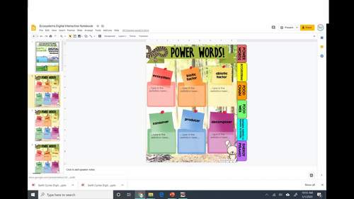 Digital Interactive Notebook | Ecosystems Google Classroom Distance Learning