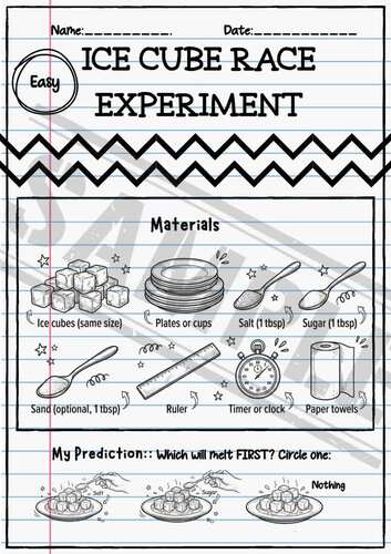 Ice Cube Race Slider Craft | Winter Science Experiment | Hands-On STEM ...