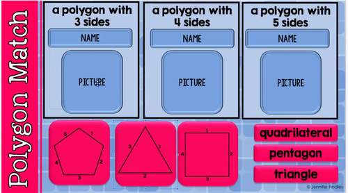 3rd Grade Math Centers - Geometry Activities with Digital Math Centers