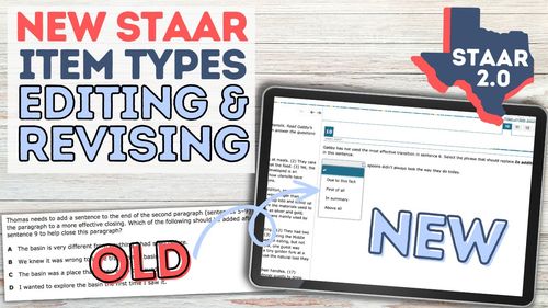 STAAR 2.0 Revising & Editing New Item Types | Video | TPT