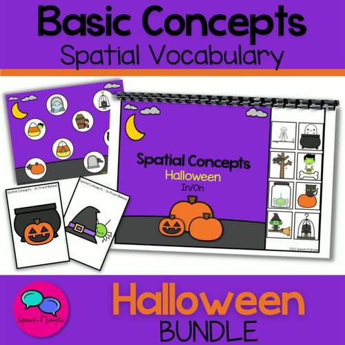 Basic Concepts - Spatial Vocabulary - Halloween Activity Pack ...