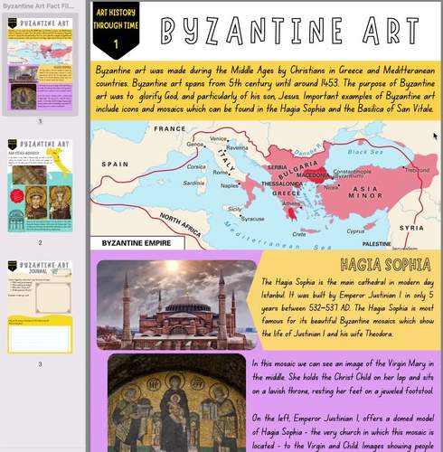 Byzantine Art: Art History Survey Fact File by Teach Art History