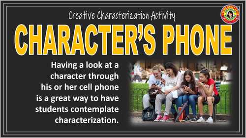 The Pearl - Creative Characterization Activity - The Character's Phone