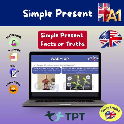 Simple Present: Facts or Truths - PowerPoint English Lesson ESL
