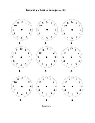 Telling Time in Spanish | La hora Interactive Notebook Activities