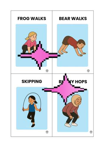 Sensory Movement Cards Made Easy 40 Visual OT Cards for Home & School ...