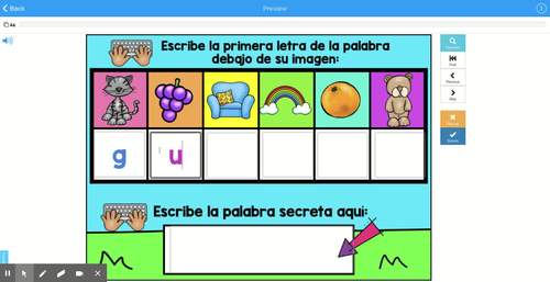 Boom Cards™ Spanish Secret Sight Words | Vol.1 Animals Edition | TPT