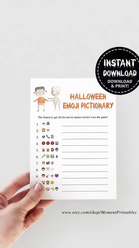 12 Halloween Games, Halloween Printables, Halloween Games Bundle