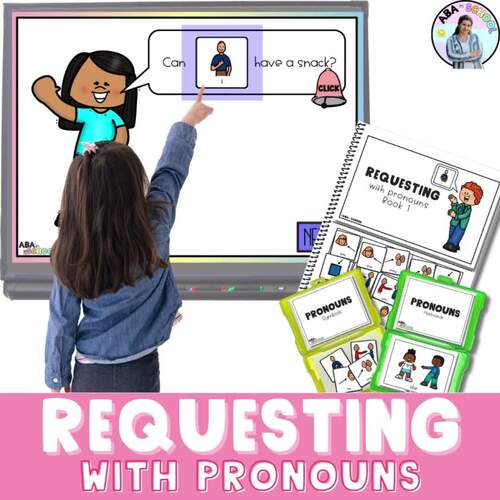 Requesting with Pronouns Worksheet and Speech Therapy Activity Special ...