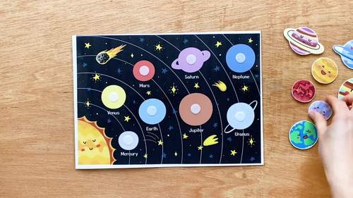 Space Busy Book Printable, Toddler First Busy Book Pdf, Toddler Busy Binder