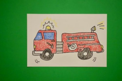 how to draw a fire truck video