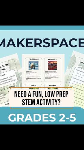 Design a Zoo Habitat STEM Project | Makerspace & Animal Research ...