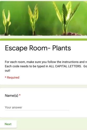Plants Digital Escape Room, Breakout Room, Plants Activity Pages NO PREP