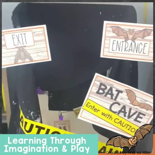 Bat Cave Dramatic Play | Halloween, Fall, Nocturnal Animals Preschool Center