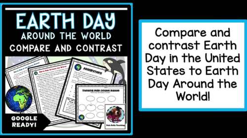 Compare and Contrast Earth Day by Nala Bella Teaching | TPT