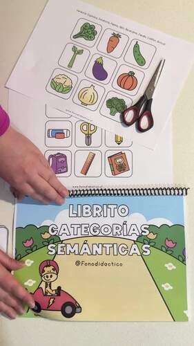 Semantic Categories Mini Book – Spanish Vocabulary & Sorting Practice