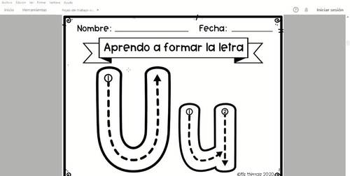 LAS VOCALES: Hojas de trabajo de la letra U | Spanish Vowels | Actividades