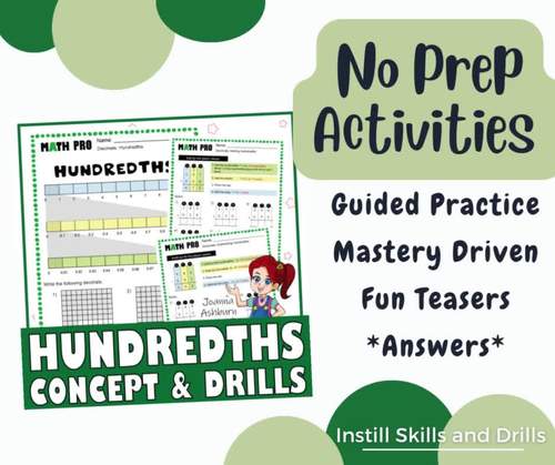 Add and Subtract Decimal Place Value of Hundredths Guided Practice ...