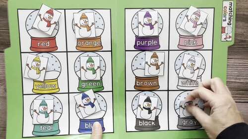 January / Winter File Folders - Preschool, Kindergarten, Special Education