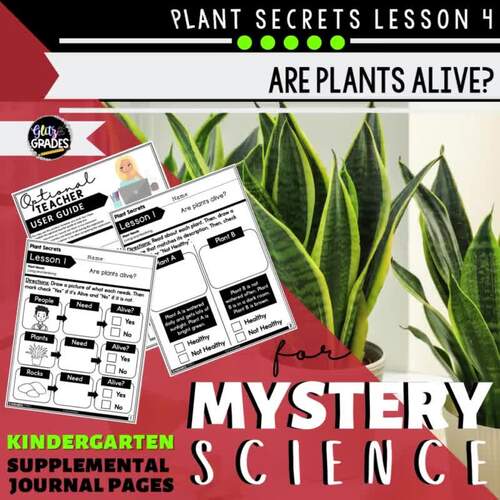 Mystery Science Kindergarten SUPPLEMENT Plant Secrets Lesson 1 Living ...