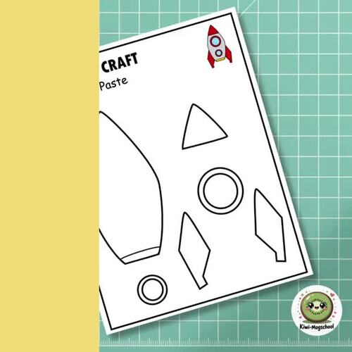 Build-a-Rocket Ship Craft | Space STEM Fine Motor Activity (No Prep)