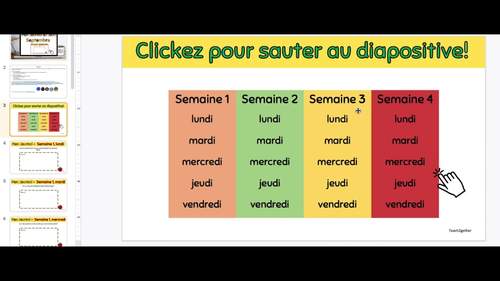 FRENCH Journal - Daily Journal du Jour for the YEAR with Google Slides ...