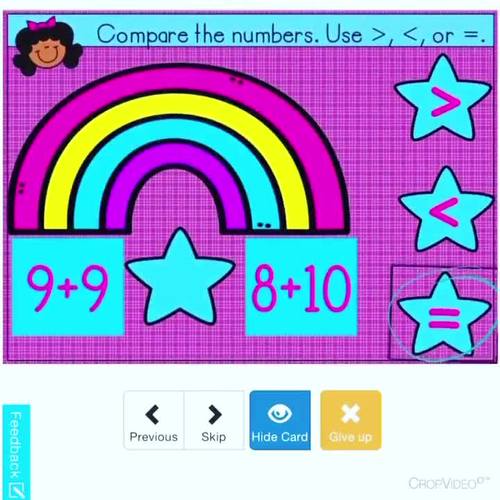 Boom Cards Comparing Numbers Greater Than Less Than or Equal to | TPT