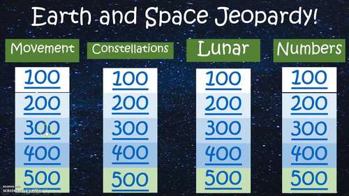 Earth and Space Jeopardy! Review game (Test prep, Practice) | TPT