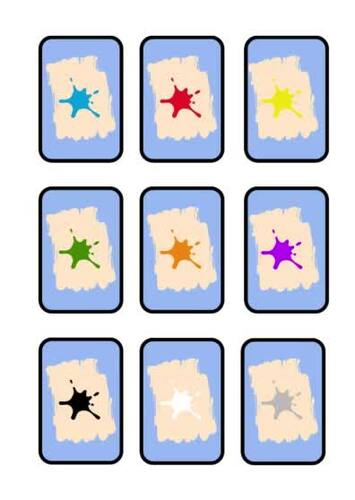 Colours Themed Matching Memory Pairs Cards by Worksheet Whisperer