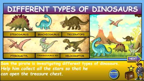 Types Of Dinosaurs Powerpoint + Worksheet. T Rex. Bronchisaurus | TPT