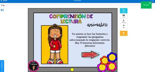 Comprensión de Lectura en Boom Cards | Historias Cortas | Los Animales