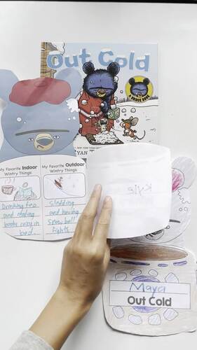 Out Cold Bruce Book Activity: My Favorite Wintry Things Craft - ELA Winter