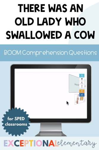 There Was An Old Lady Who Swallowed A Cow | Digital Comprehension Questions