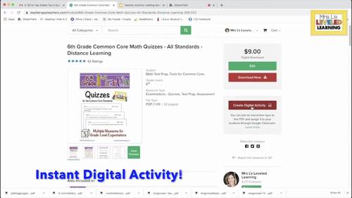 7th Grade Common Core Math Quizzes - All Standards - Distance Learning
