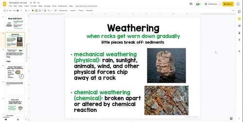 Formation of Soil Interactive Lesson by Kayla Renee' - Bright in the Middle