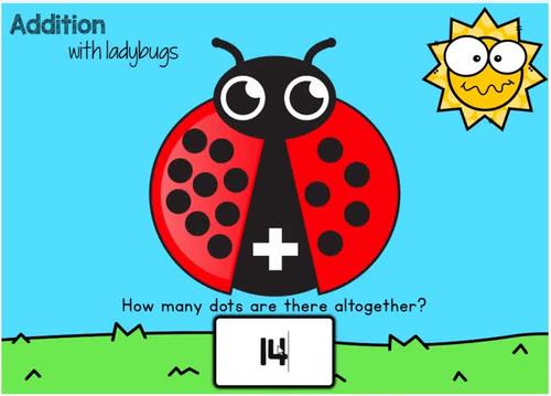 Addition with Ladybugs - Boom Cards by Boom Cards by Miss Rainbow Education