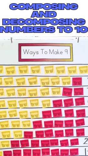 Decomposing Numbers To 10-Number Bonds Lessons And Composing Numbers