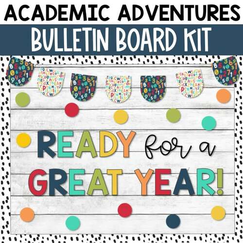 Rainbow Back to School Bulletin Board Kit, August Open House Door Decor