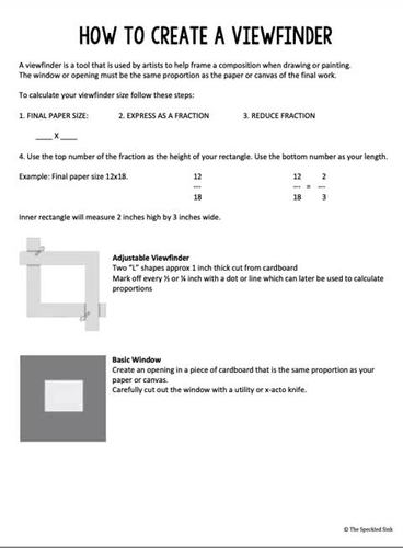 Essential Art Lessons: Artist Statement, Philosophies, Viewfinders, Mat ...