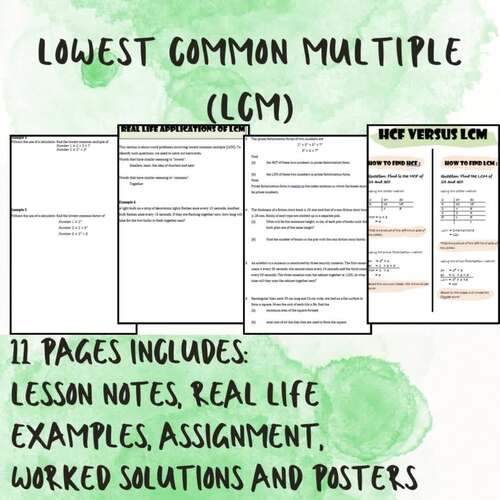 Lowest Common Multiple (LCM) Lesson Resource by That Singaporean Teacher