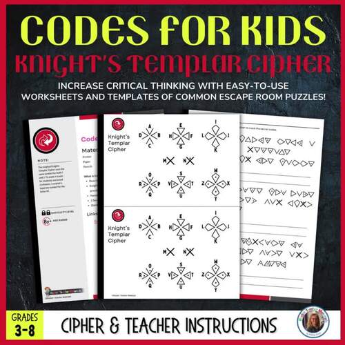 DIY Escape Room Codes for Kids: Knight's Templar Cipher Icebreaker Code ...