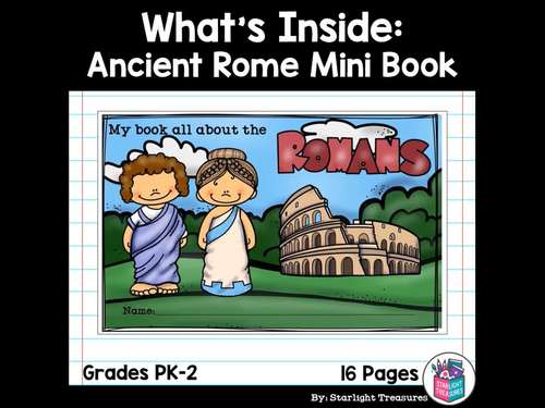 Ancient Rome Mini Book for Early Readers - Ancient Civilizations Activities