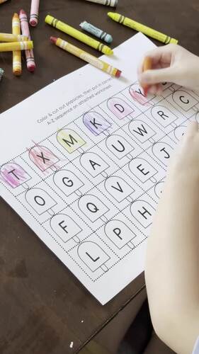 SUMMER Popsicle Uppercase Letter Order Sequencing Cut & Paste Worksheet ...