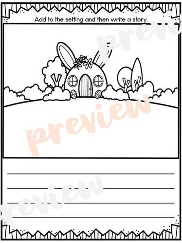 Writing Prompts Activity for Spring and Easter by Anh Huynh | TPT