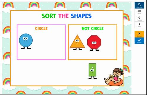 Summer Math 2D Shapes Sorting Boom Cards Digital Math Games | TPT