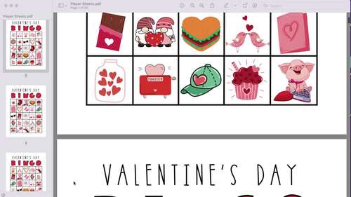 Valentine's Day Bingo Activity by Kimberly Thornhill | TPT