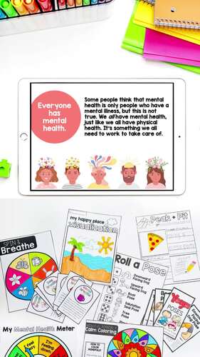 Mental Health Lesson & Activities for Mental Health Awareness in Classrooms