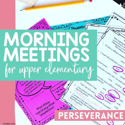 Perseverance Morning Meeting w Digital Morning Meeting Slides | TpT